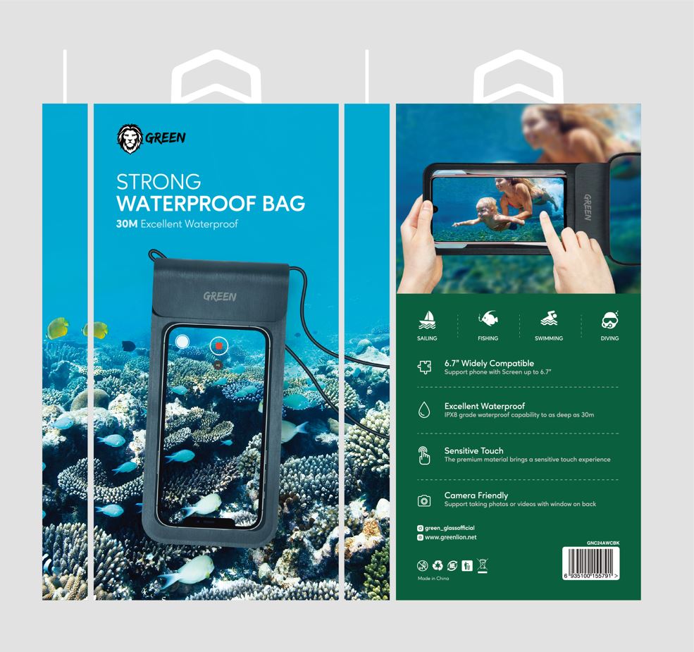 Waterproof Universal Dry Bag - 30 m IPX8 Certified (GNSWPBAG)